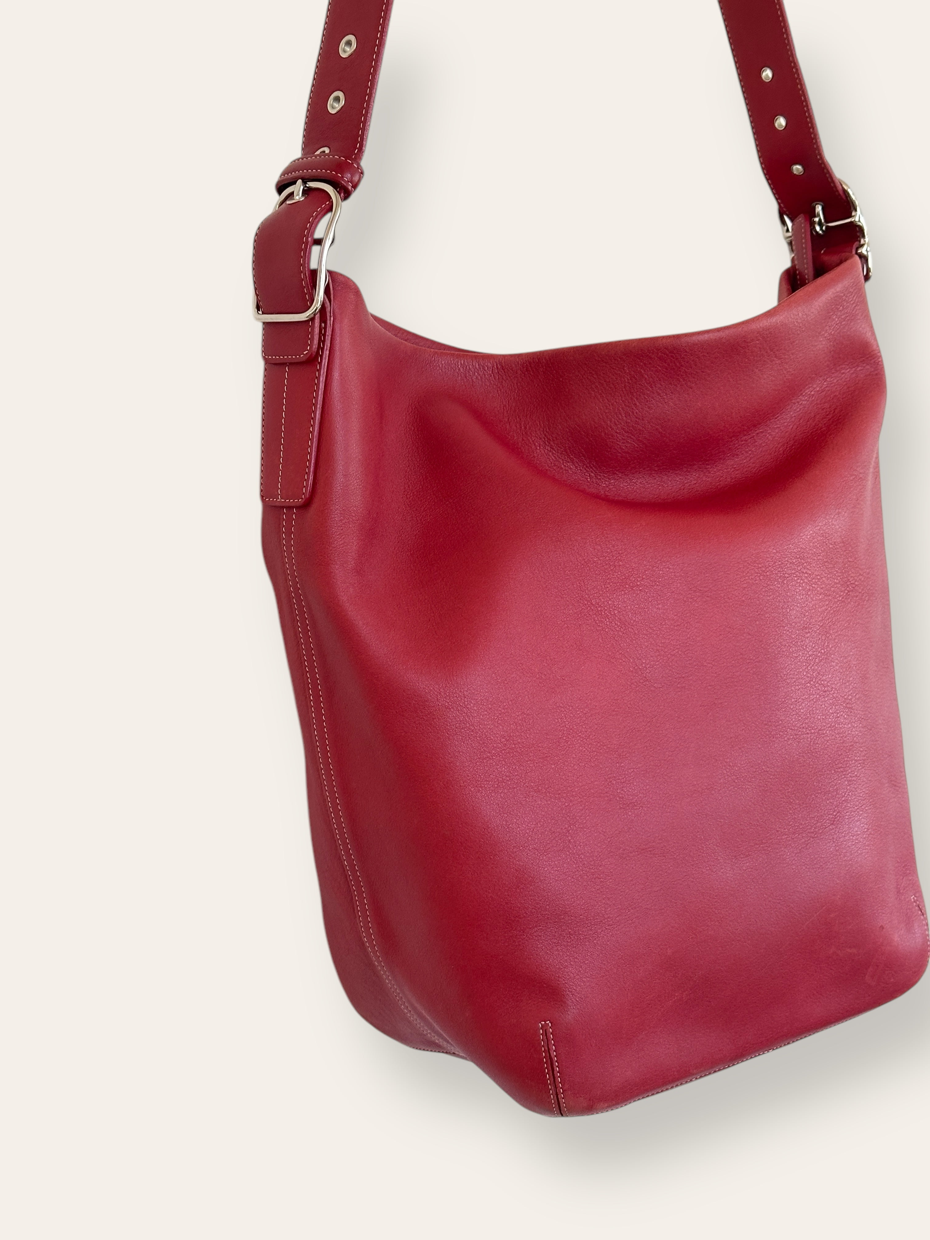 Early 2000’s Coach 9151 XL Bucket Red Legacy Bag – Afterlife Boutique