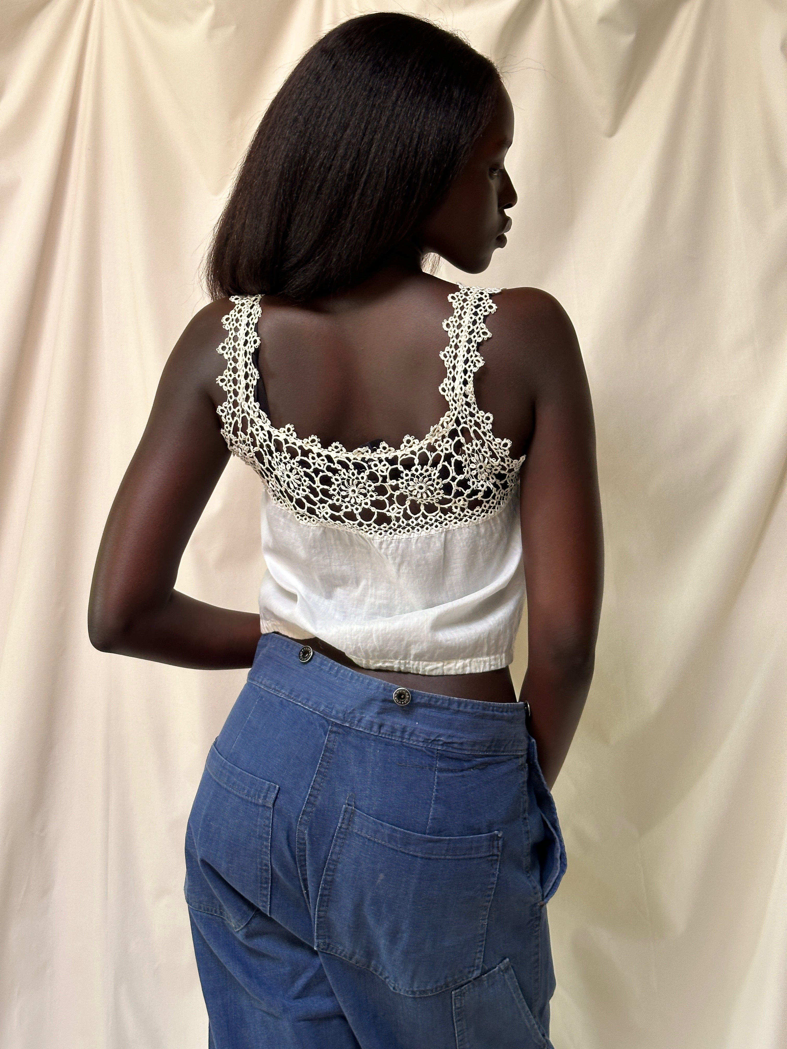 Vintage Edwardian Tatting Lace Chemise Tank – Afterlife Boutique