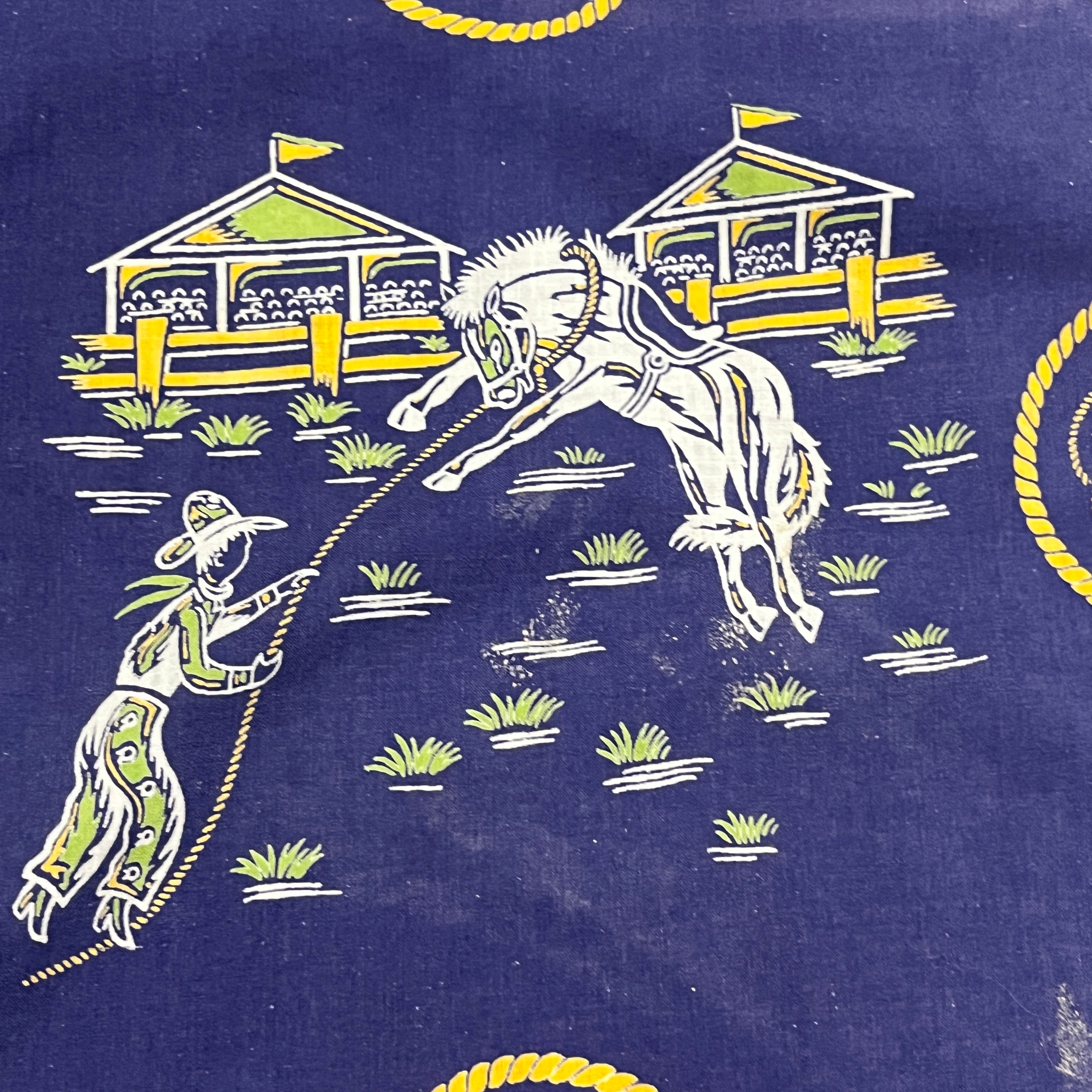 Vintage 1940’s Swagger Double Selvedge Rodeo Bandana – Afterlife Boutique