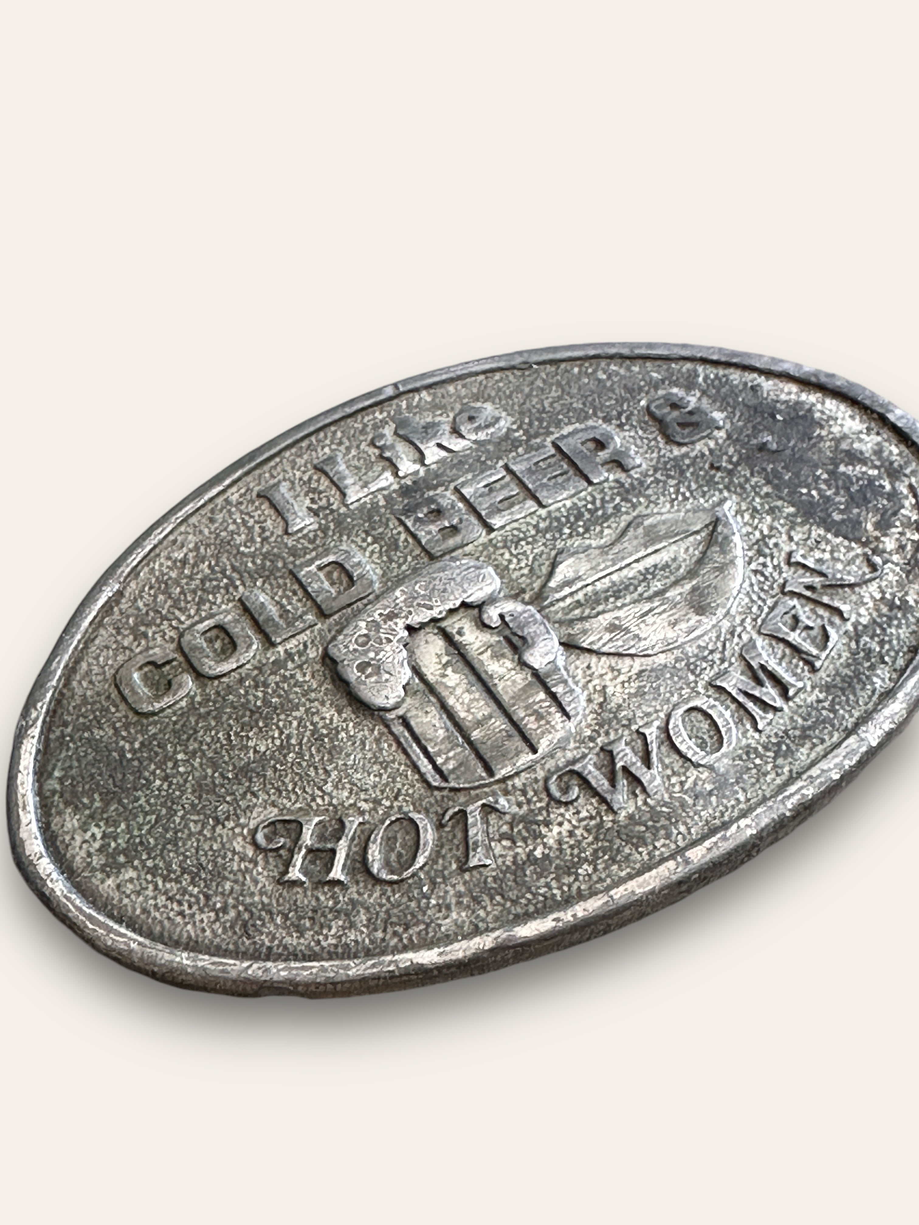 Vintage 1980’s Cold Beer Hot Women Belt Buckle – Afterlife Boutique