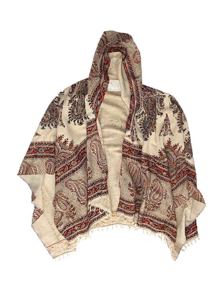 ALC-010 Kalamkari Hooded Poncho – Afterlife Boutique